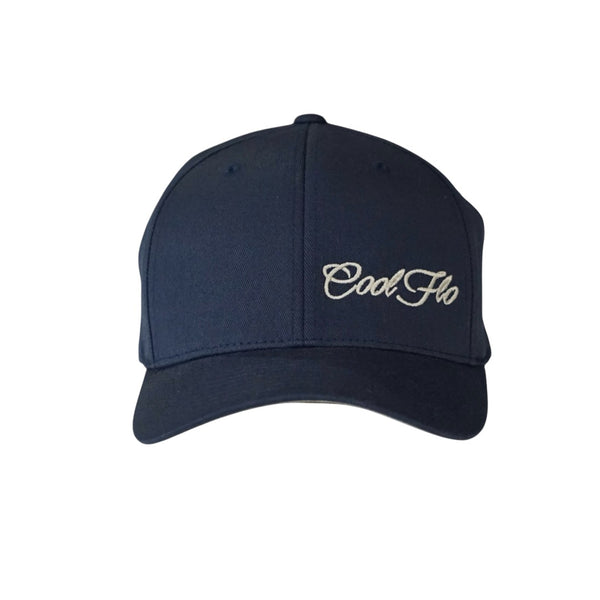 Flexfit Script Cap by Cool Flo - Navy