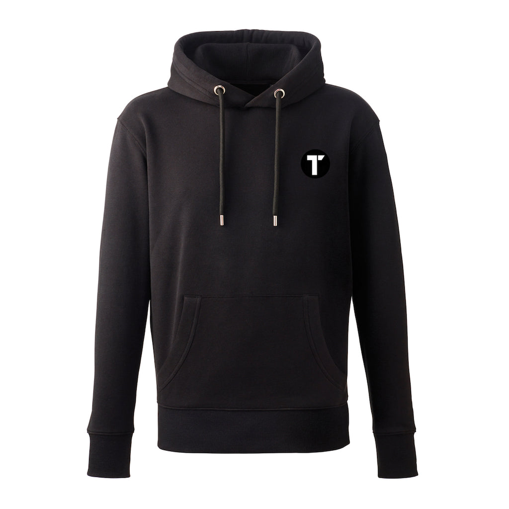 Tenacious 'T' Logo Embroidered Black Hoody – Cool Flo